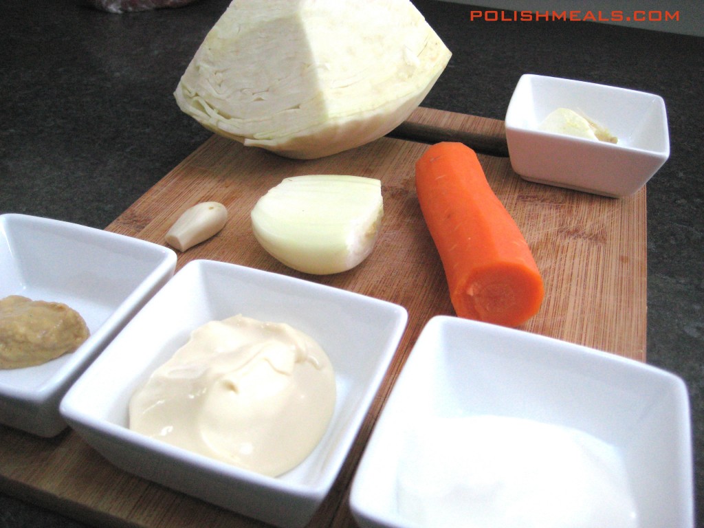 White Cabbage Surowka Salad Recipe (Coleslaw) | Polish Meals & Cooking