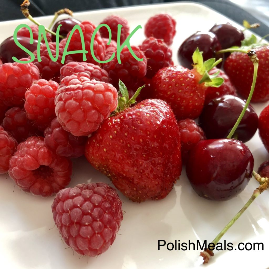 Polish Fresh Fruit Snack | Polish Meals & Cooking