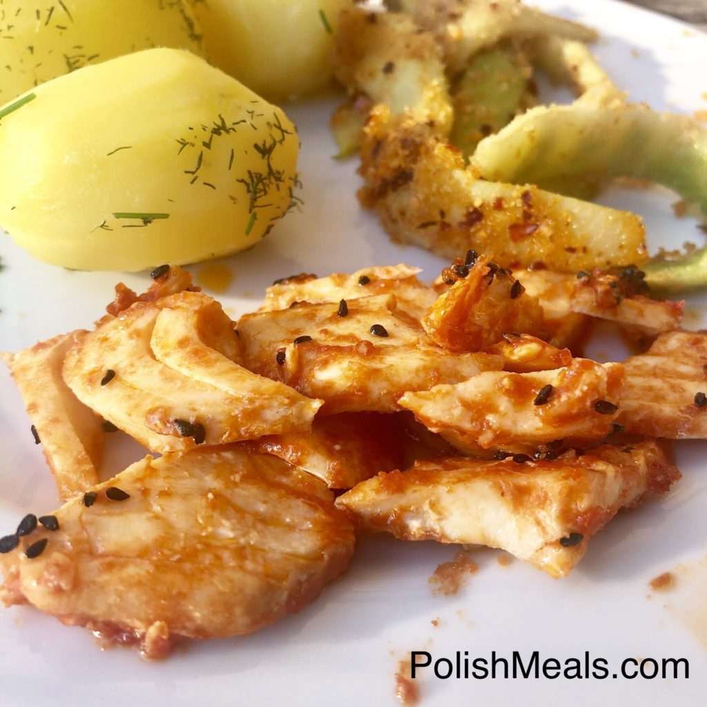 Tomato Cod Fish with Black Seeds recipe | Polish Meals & Cooking